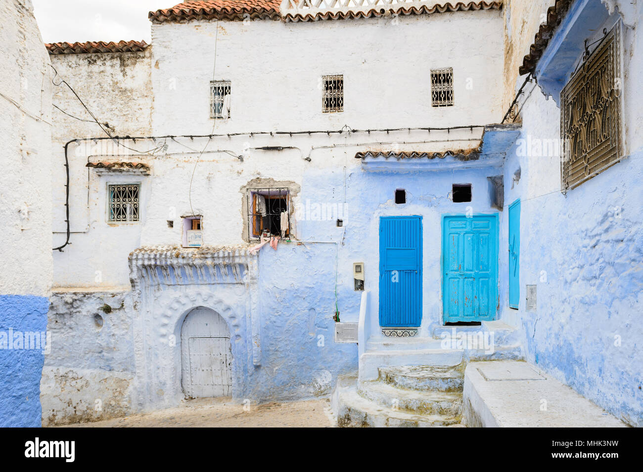 Architecture of Chefchaouen, Morocco Stock Photo - Alamy