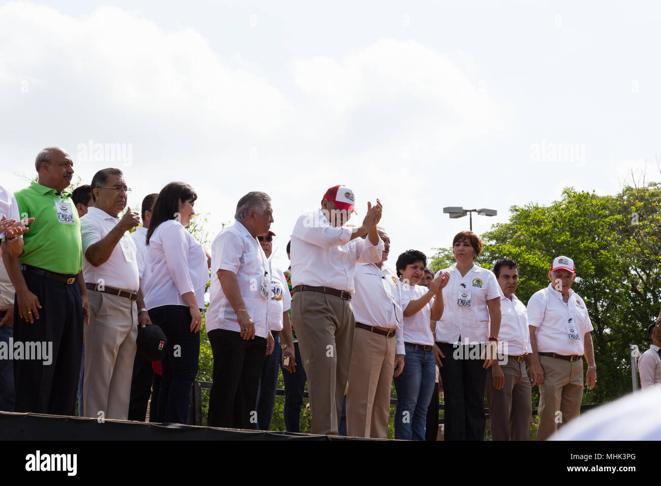 Merida Yucatan Governor, Rolando Zapata Bello preceding the celebration ...