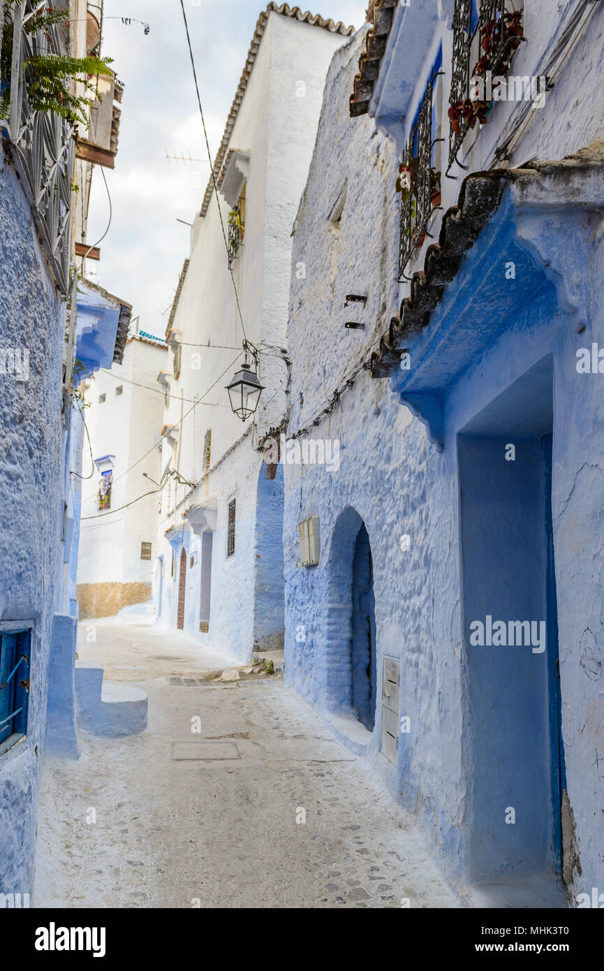Architecture of Chefchaouen, Morocco Stock Photo - Alamy