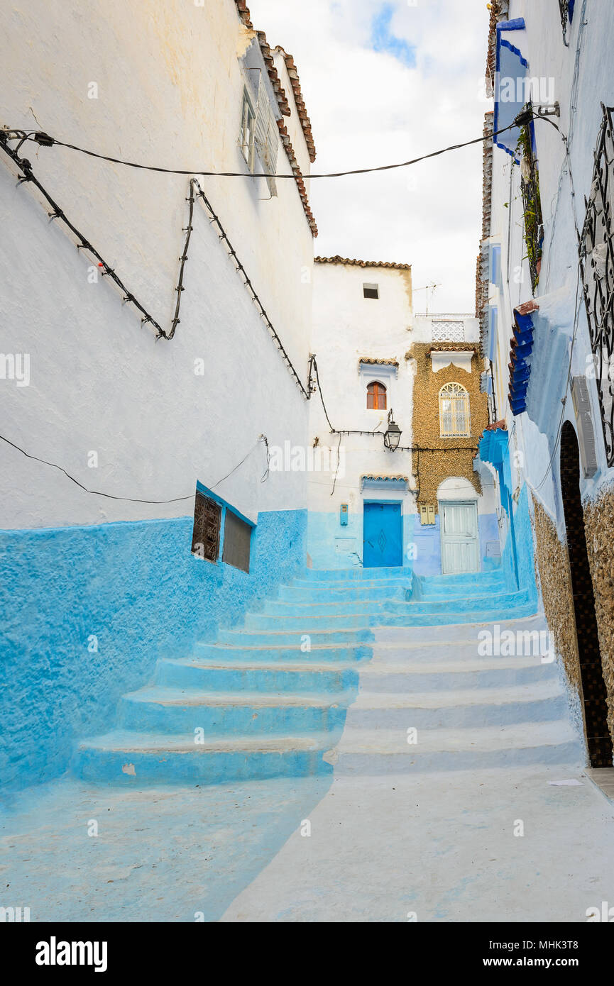 Architecture of Chefchaouen, Morocco Stock Photo - Alamy