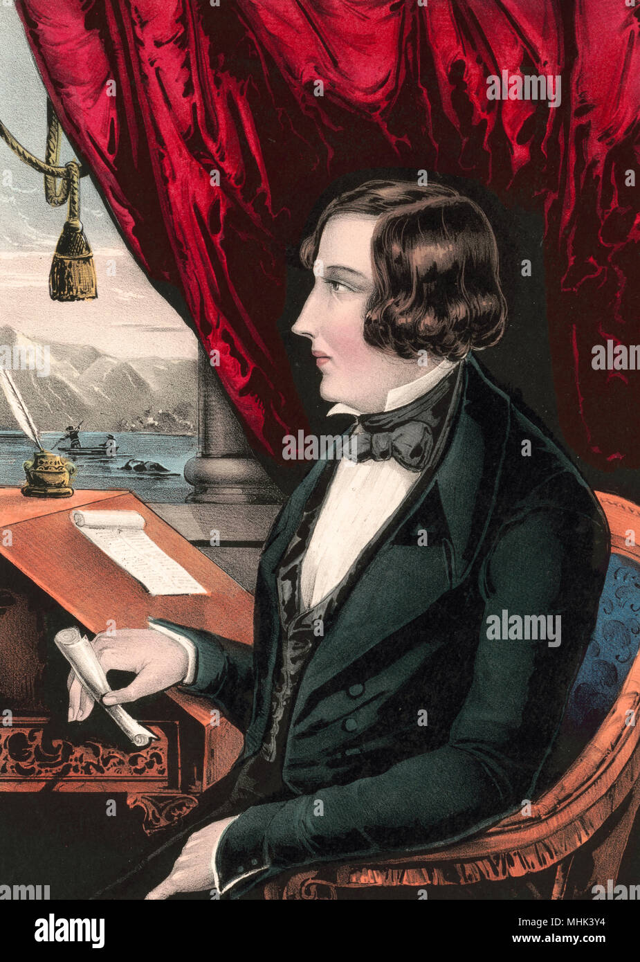 General Thomas F. Meagher, Half-length portrait, seated, facing left ...