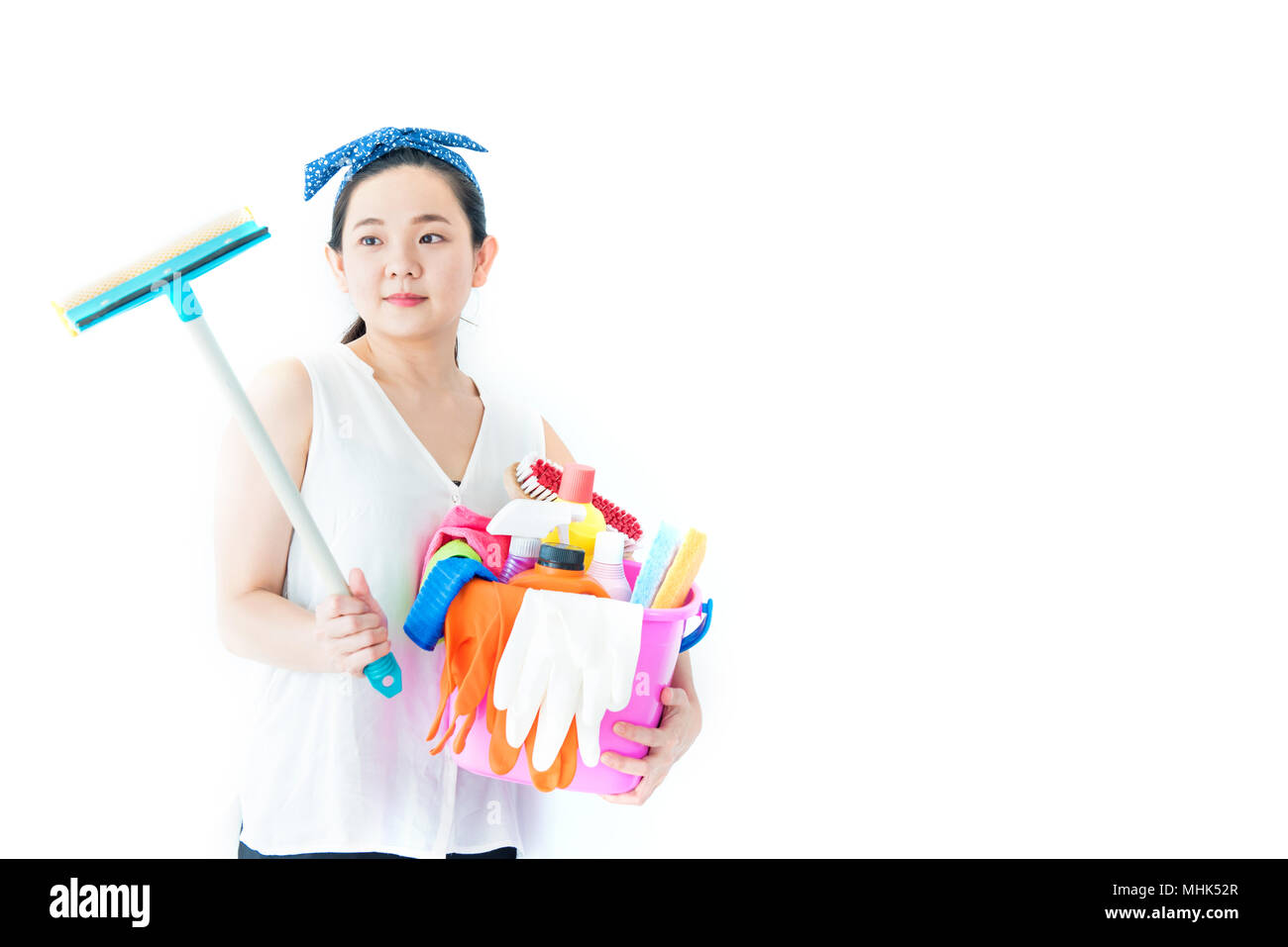 Family cleaning house Cut Out Stock Images & Pictures - Alamy