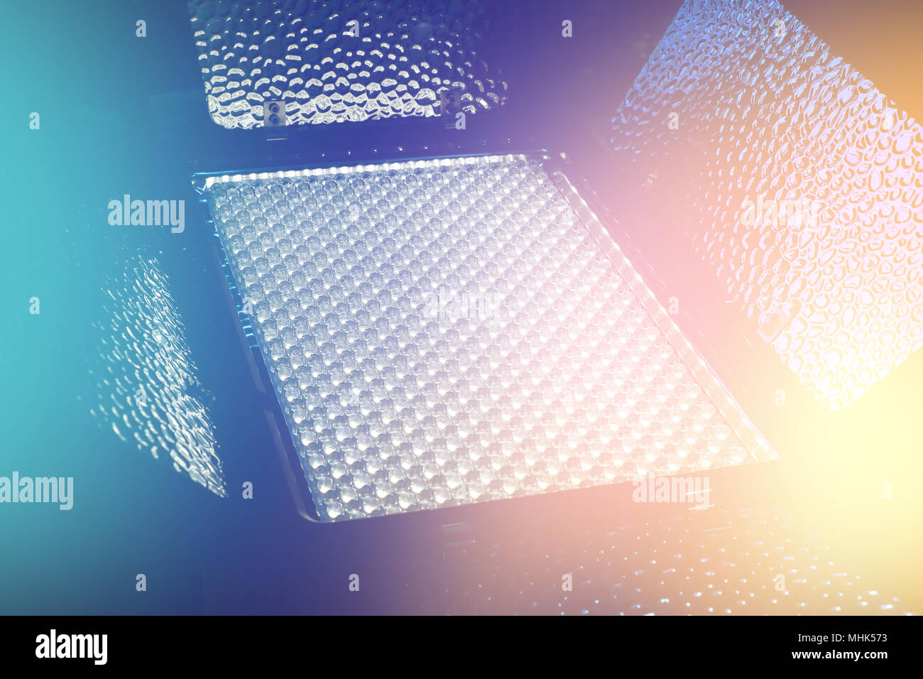 LED light for video and photography production in colorful light ...