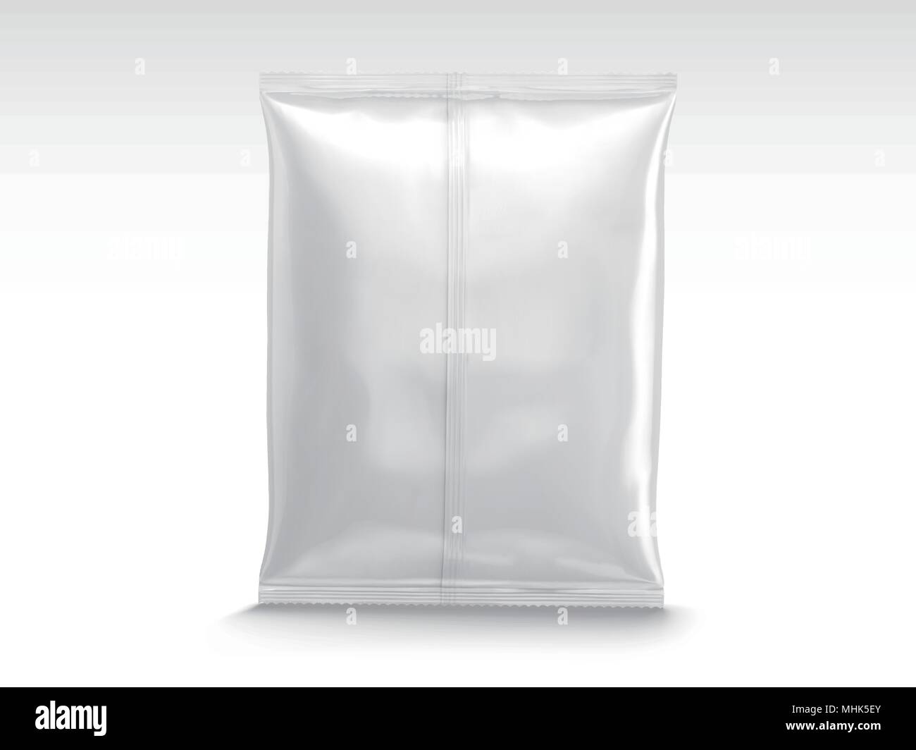 Blank chip package design in 3d illustration isolated on white ...