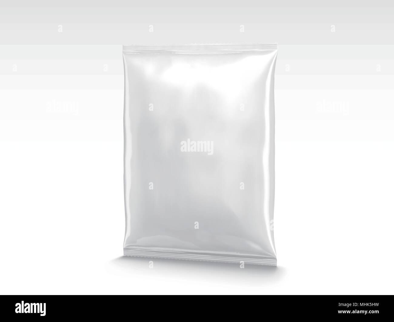 Blank chip package design in 3d illustration isolated on white ...