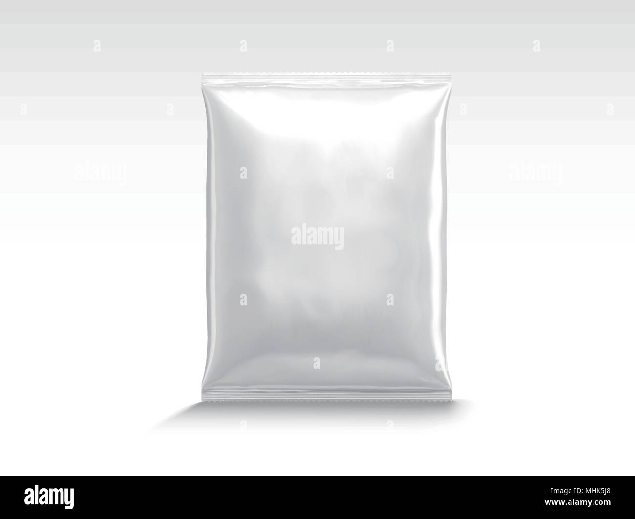 Blank chip package design in 3d illustration isolated on white ...