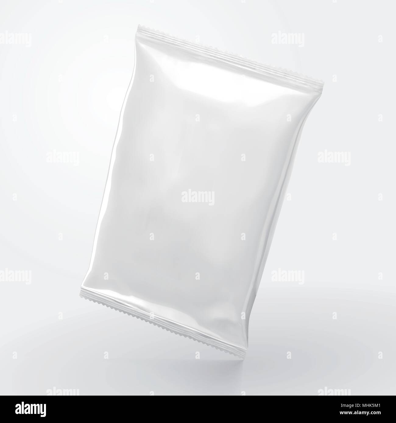 Blank chip package design in 3d illustration isolated on white ...
