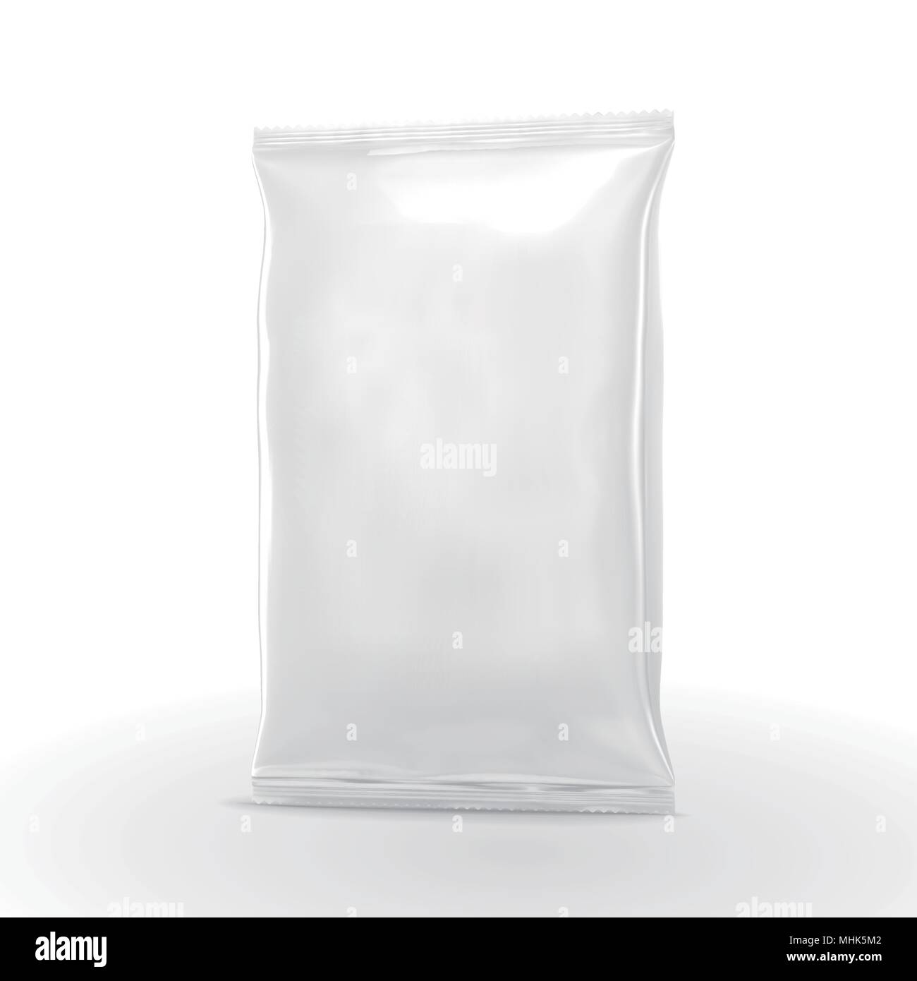 Blank chip package design in 3d illustration isolated on white ...