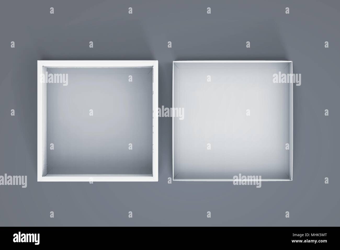 Gift box open top view Stock Vector Images - Alamy