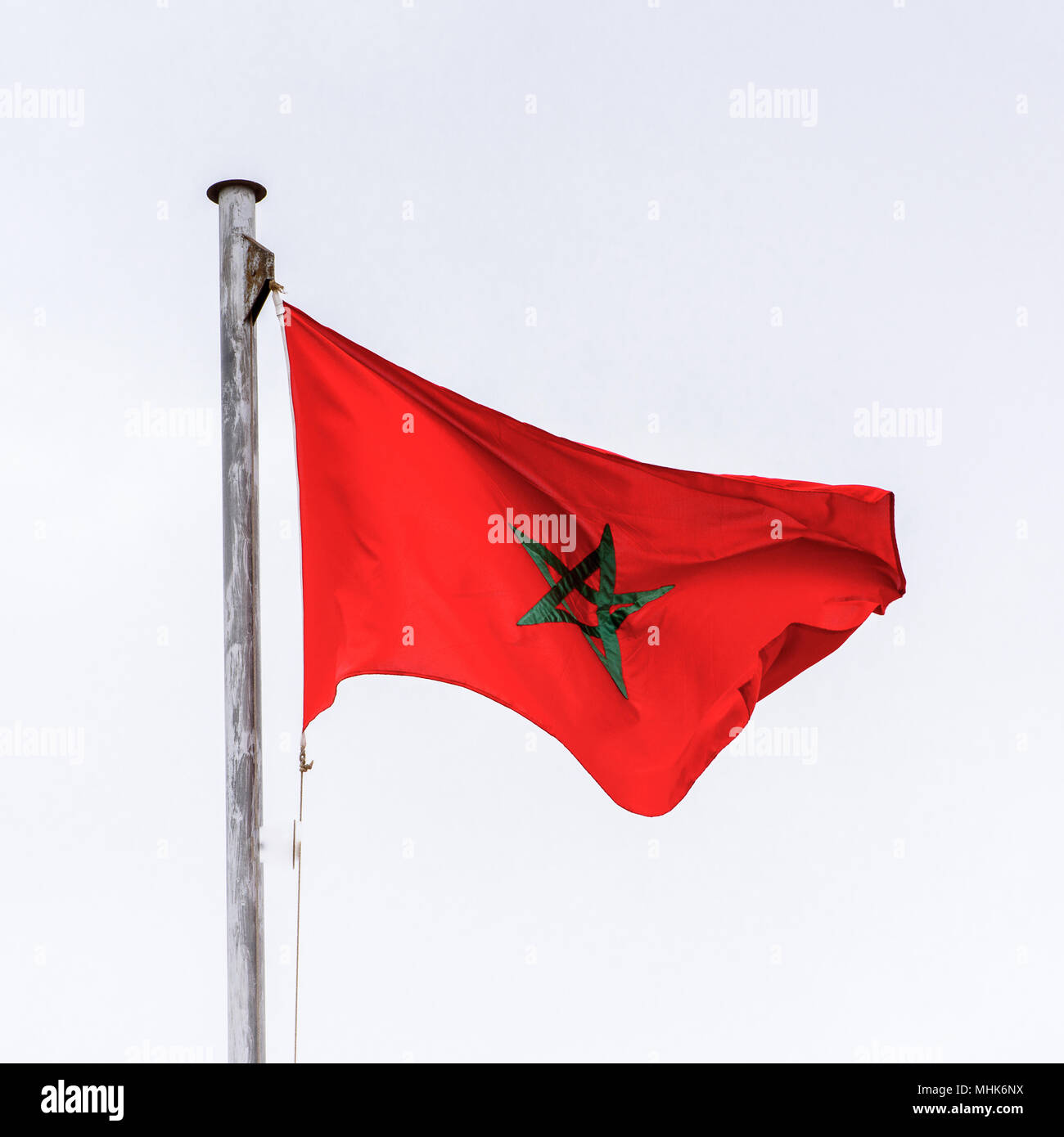 Moroccan flag of Fez, the second largest city of Morocco. Fez was the ...