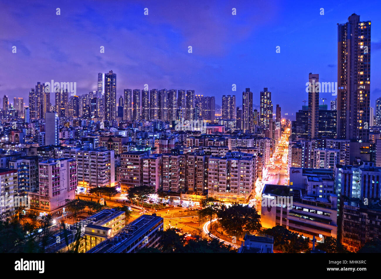 Hong Kong a very special place, packed with buildings Stock Photo - Alamy