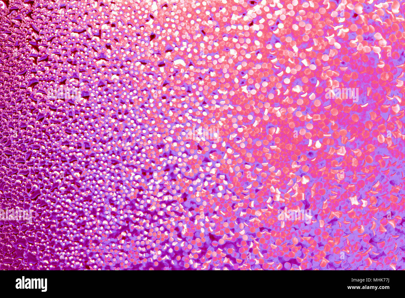 Macro view of moisture condensation on glass creating a beautiful ...