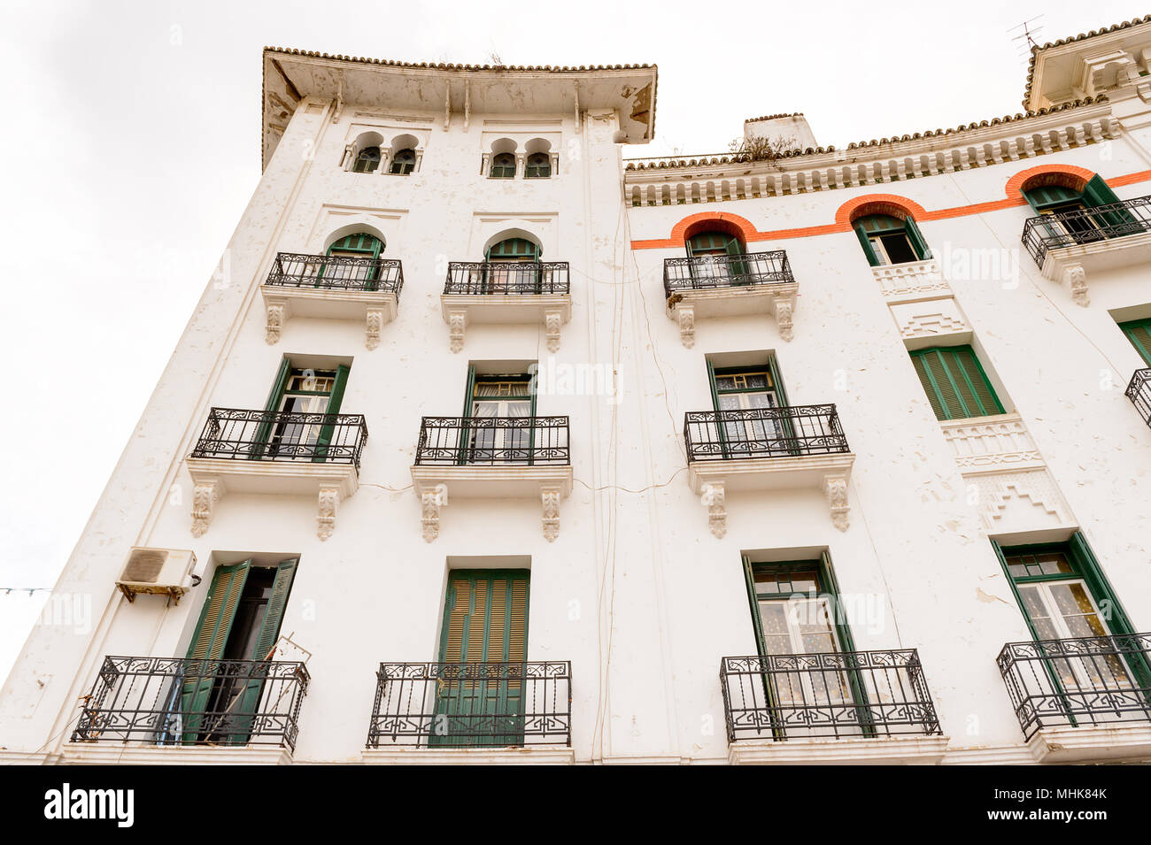 Architecture of Tetouan, a city in northern Morocco. Tetouan is one of ...