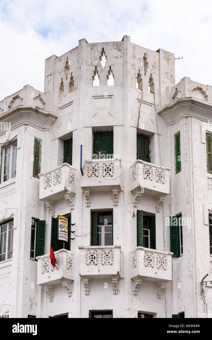Architecture of Tetouan, a city in northern Morocco. Tetouan is one of ...