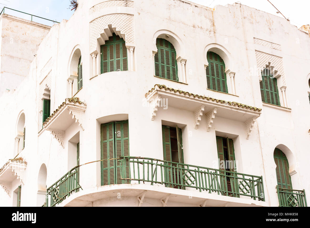 Architecture of Tetouan, a city in northern Morocco. Tetouan is one of ...