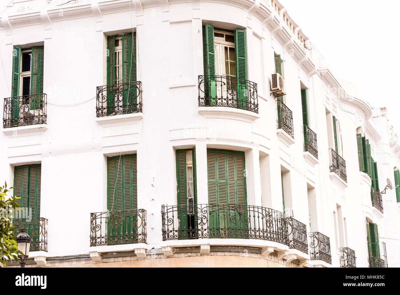 Architecture of Tetouan, a city in northern Morocco. Tetouan is one of ...