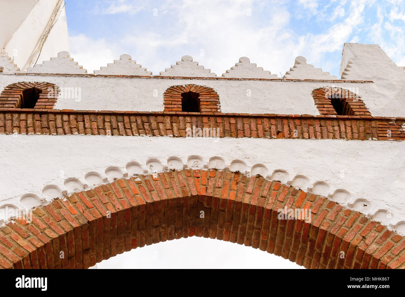 Architecture of Tetouan, a city in northern Morocco. Tetouan is one of ...