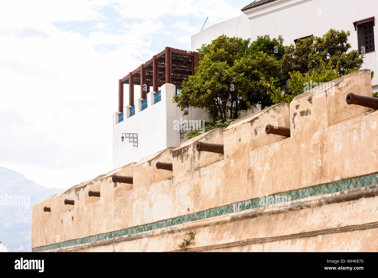 Architecture of Tetouan, a city in northern Morocco. Tetouan is one of ...
