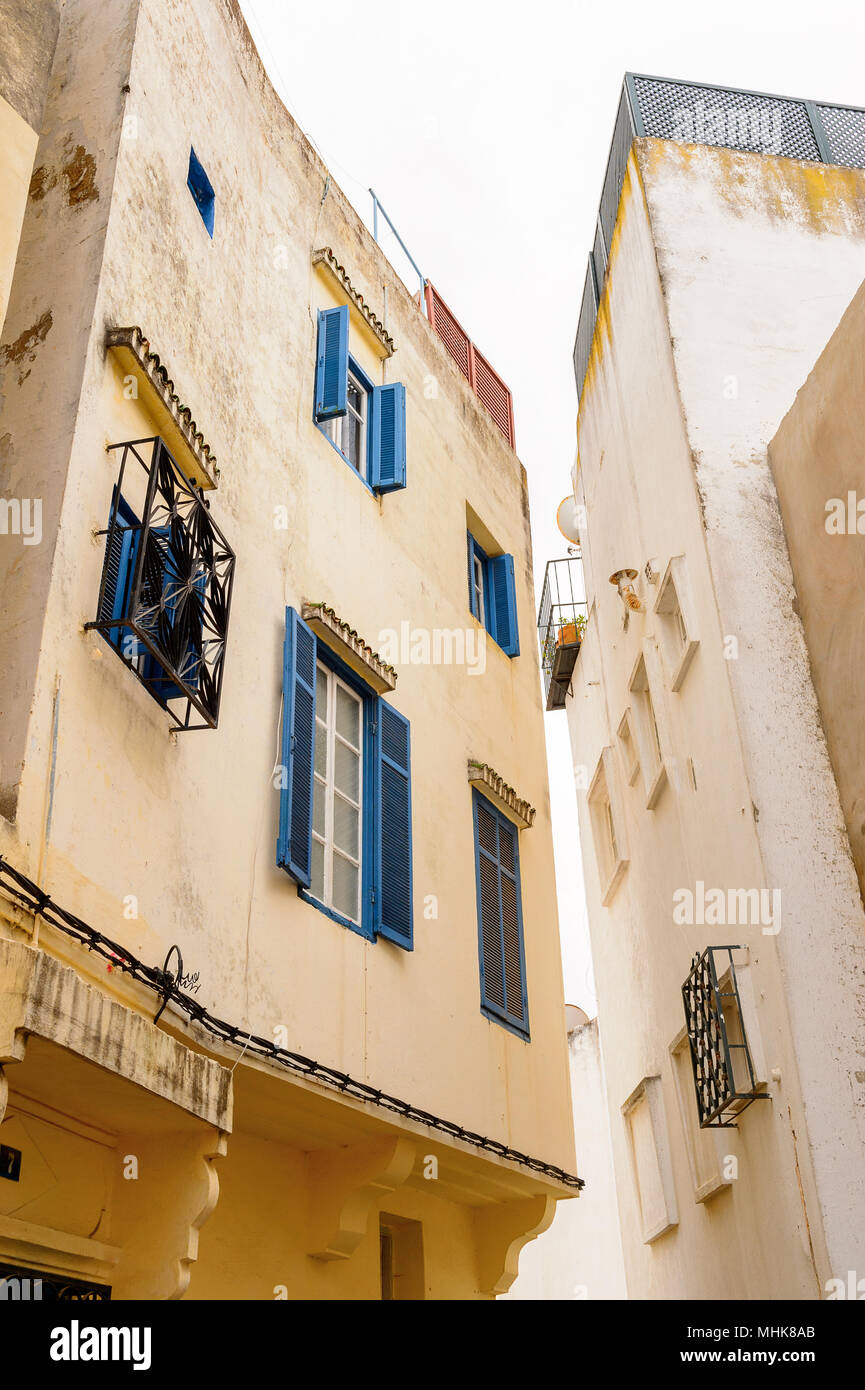 Architecture of Tangier, a major city in northern Morocco. It is the ...