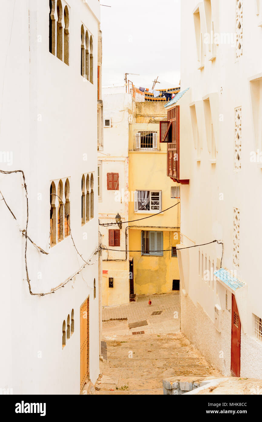 Architecture of Tangier, a major city in northern Morocco. It is the ...