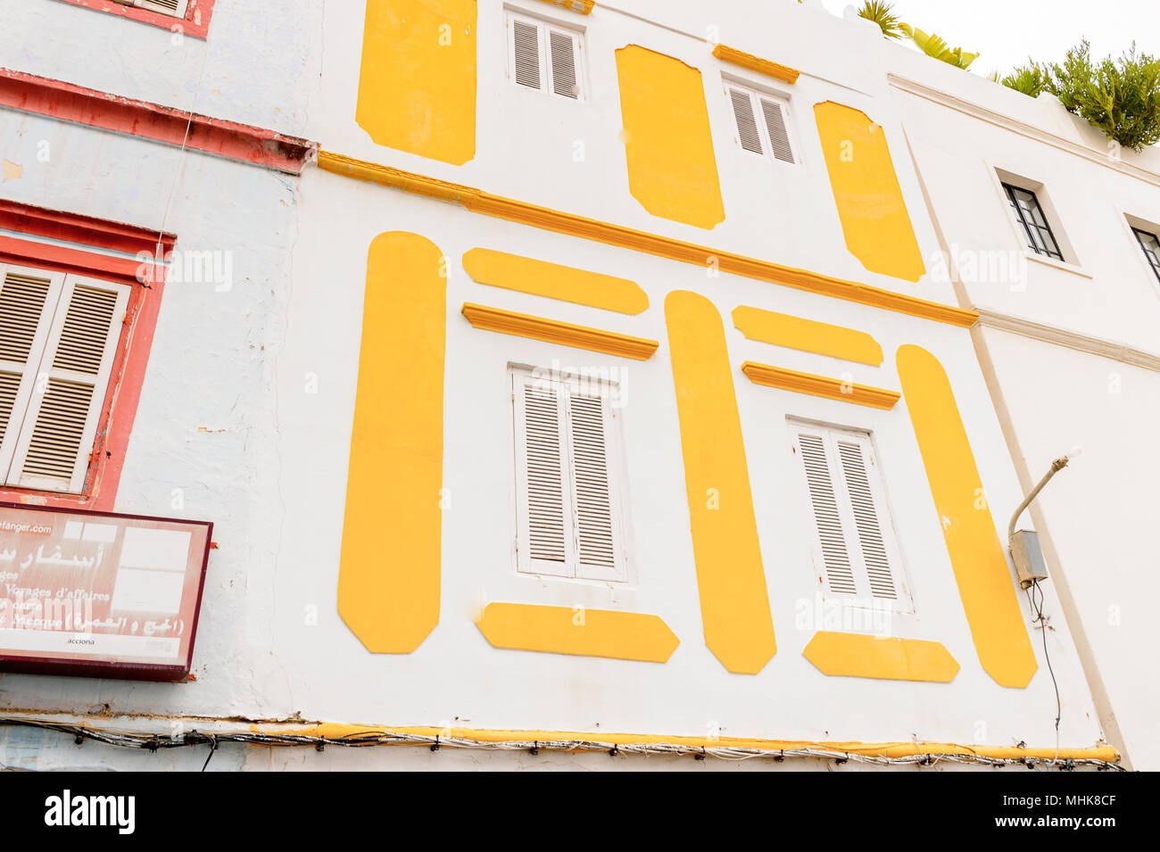 Architecture of Tangier, a major city in northern Morocco. It is the ...