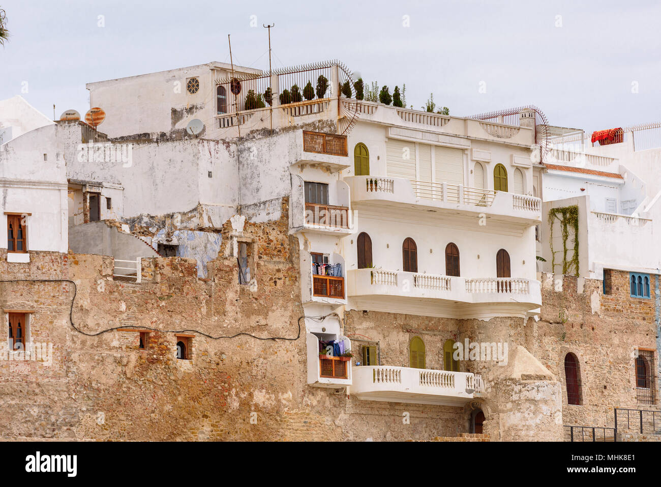 Architecture of Tangier, a major city in northern Morocco. It is the ...