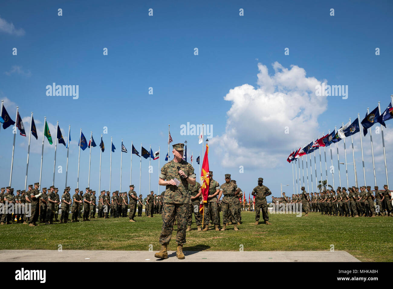 U.S. Marine Corps Brig. Gen. Paul Rock Jr., commanding general, Marine ...