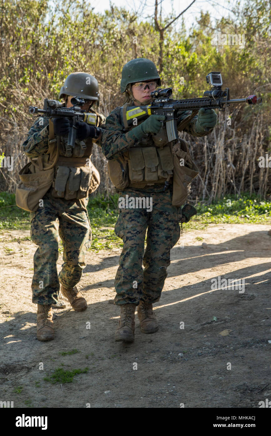 U.S. Marines, with Golf Company, Marine Combat Training Battalion (MCT ...