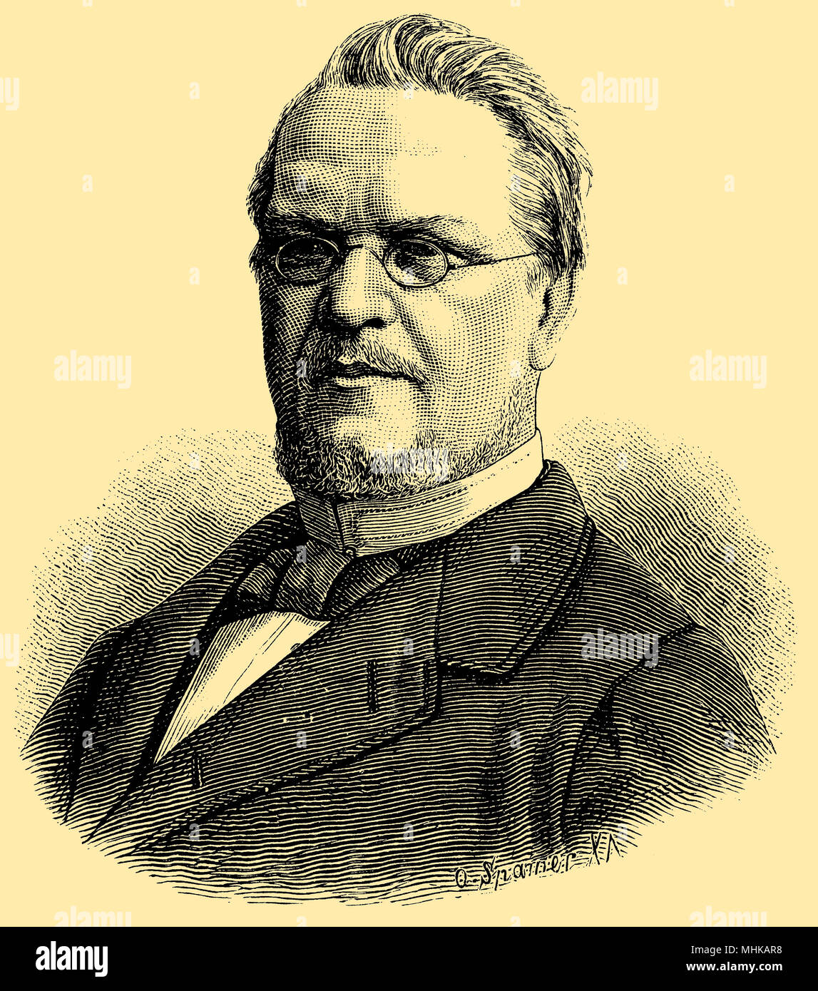 Karl Georg Friedrich Rudolf Leuckart (born October 7, 1823 Stock Photo ...