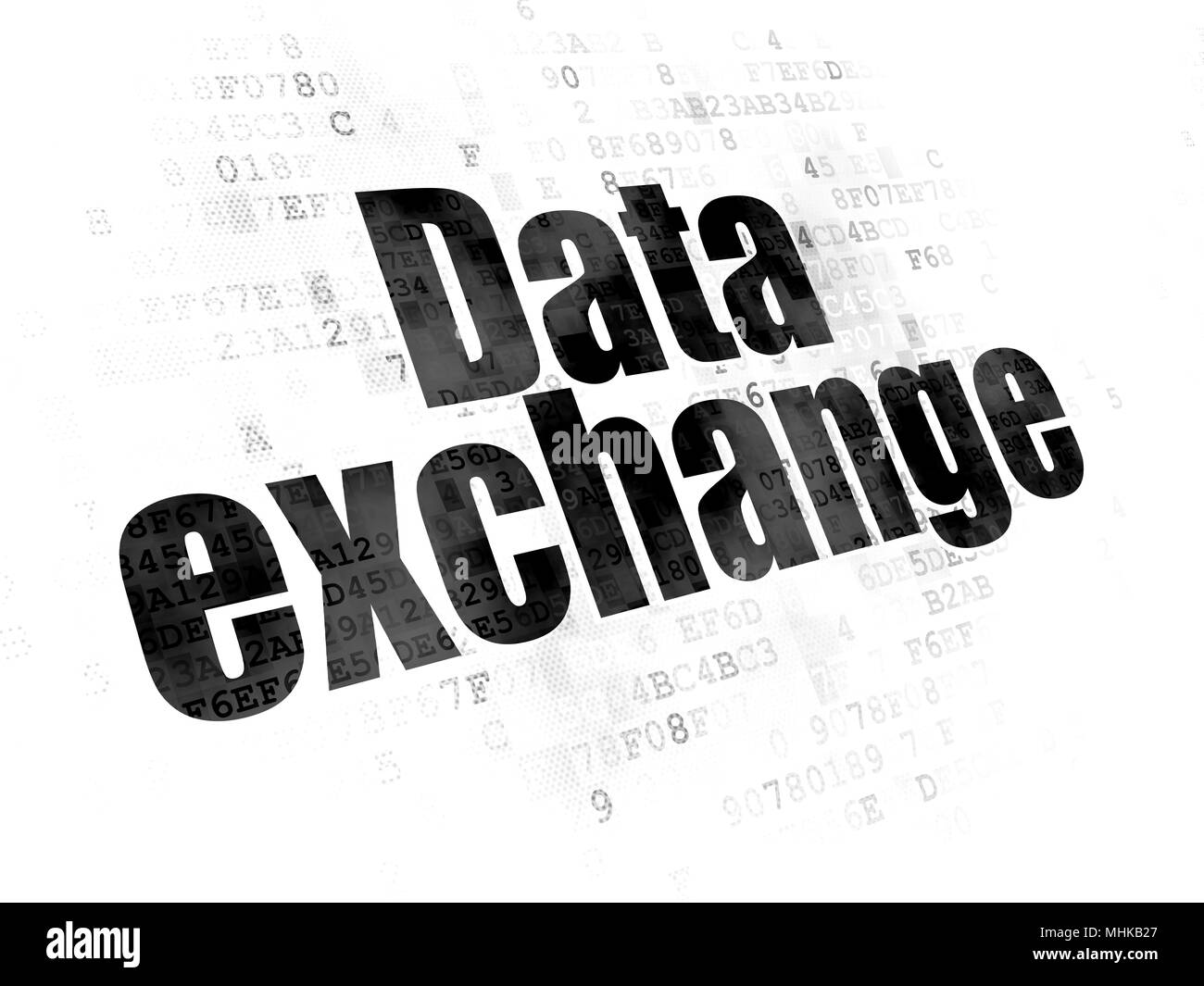 Data concept: Data Exchange on Digital background Stock Photo - Alamy