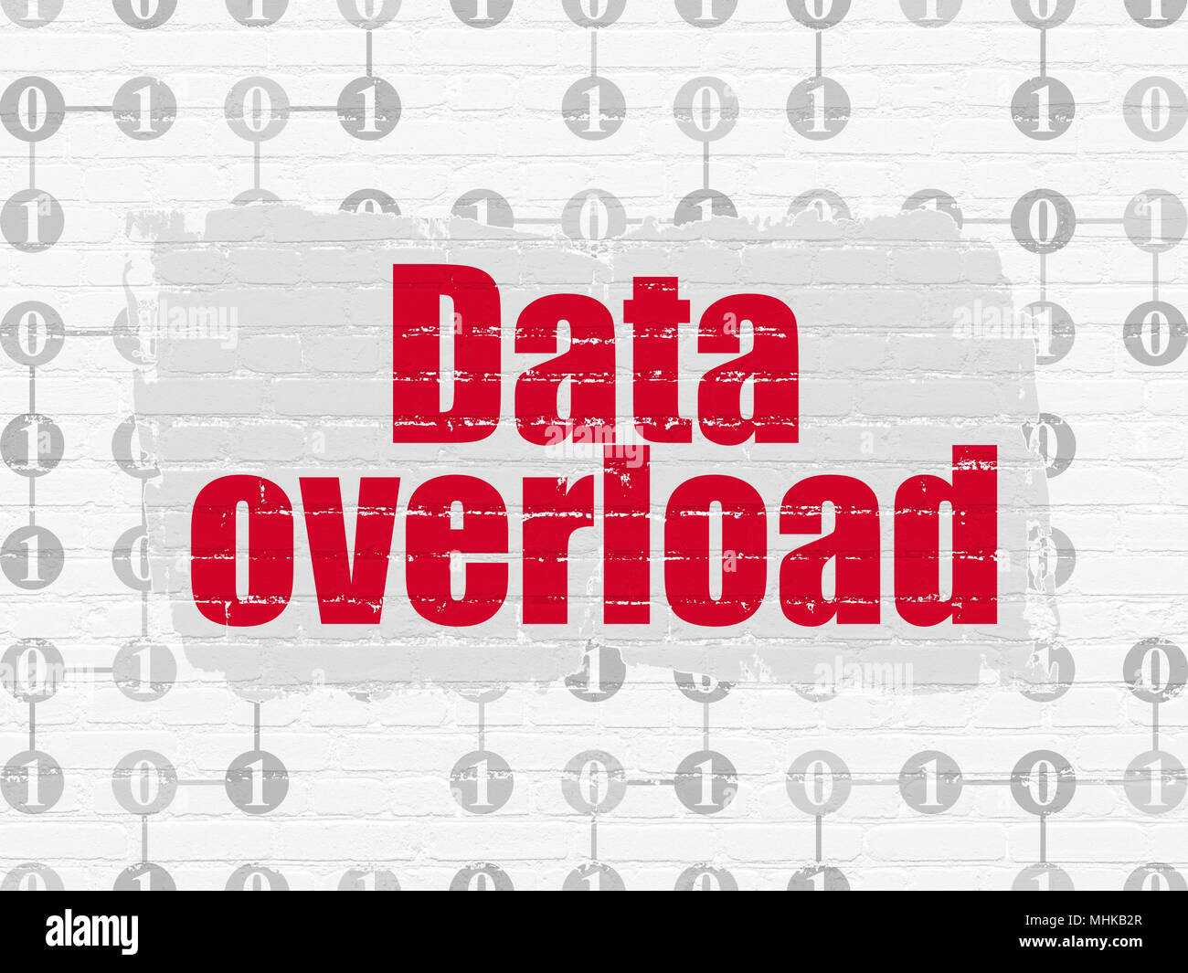 Data concept: Data Overload on wall background Stock Photo - Alamy