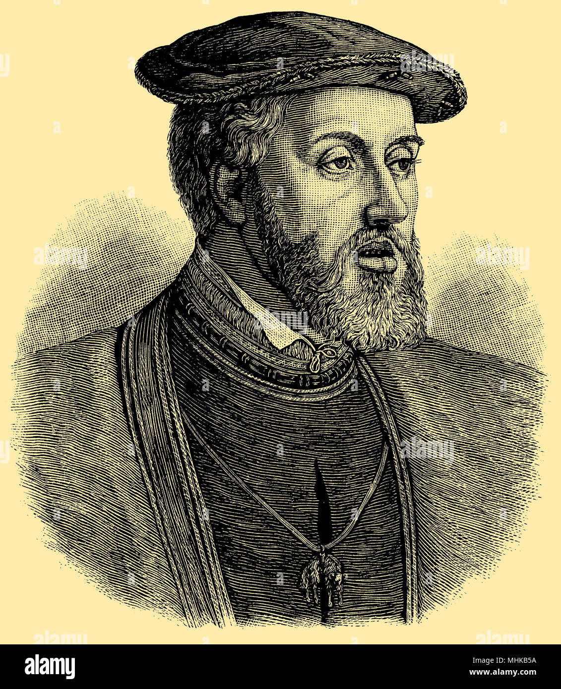 Charles V , Holy Roman -German Emperor (born February 24, 1500 , died ...