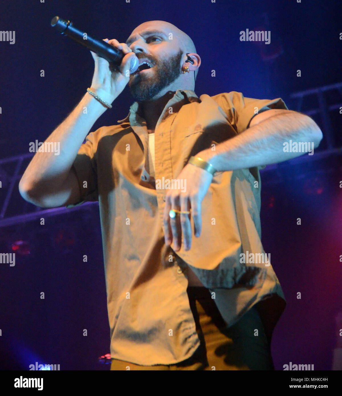 Milwaukee, Wisconsin, USA. 29th Apr, 2018. Lead singer Sam Harris of ...