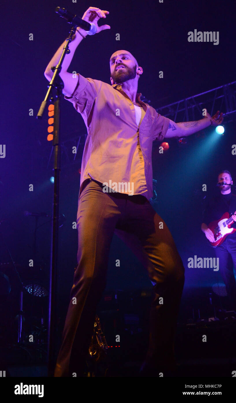 Milwaukee, Wisconsin, USA. 29th Apr, 2018. Lead singer Sam Harris of ...