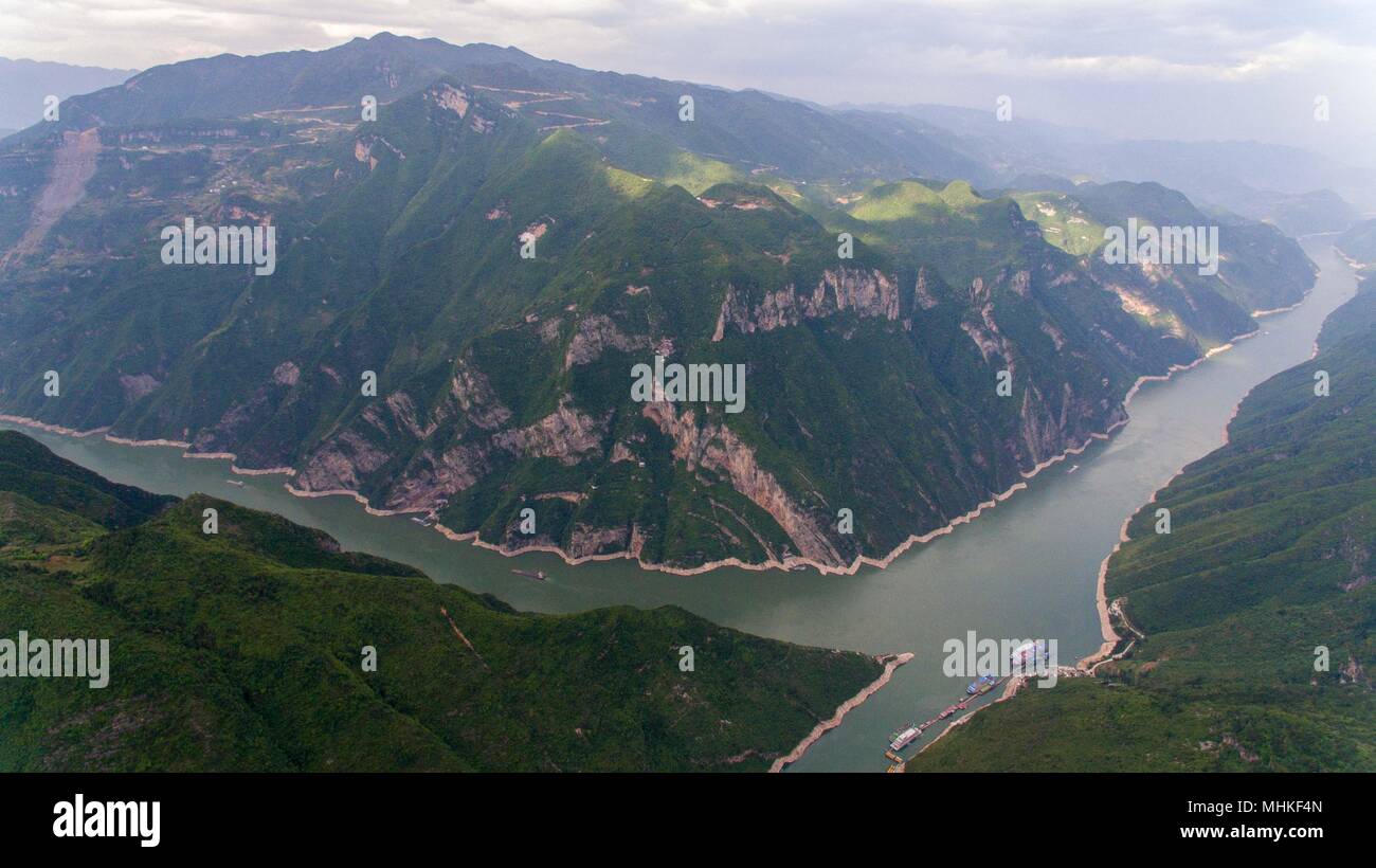 Chongqing. 10th May, 2017. Aerial photo taken on May 10, 2017 shows the ...