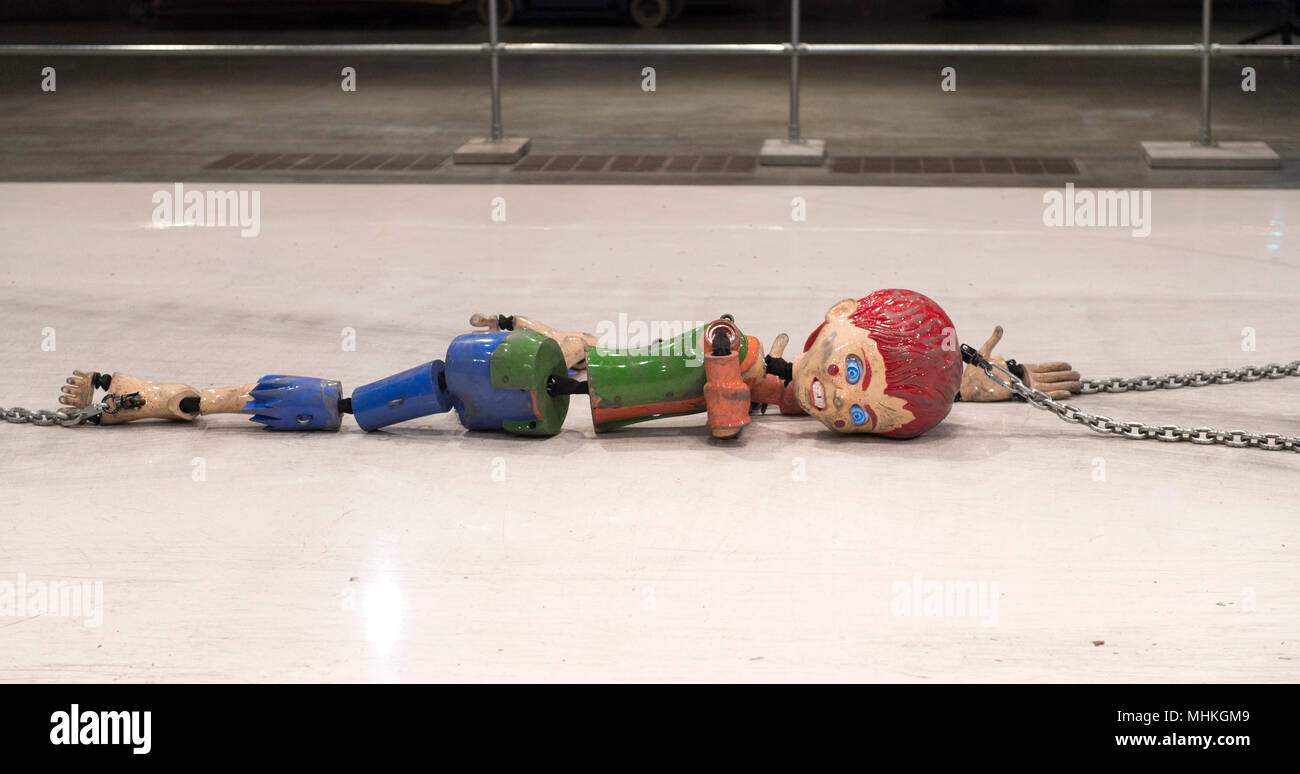 Tate Modern London, UK. 2 May, 2018. Colored Sculpture by American ...