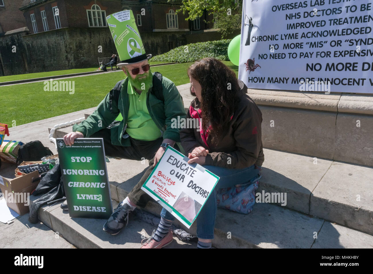 London, UK. 1st May 2018. Campaigners at Parliament highlighted the ...