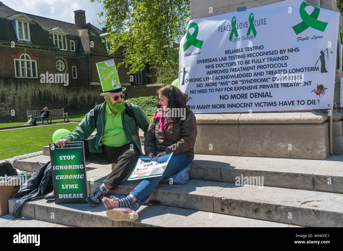 London, UK. 1st May 2018. Campaigners at Parliament highlighted the ...