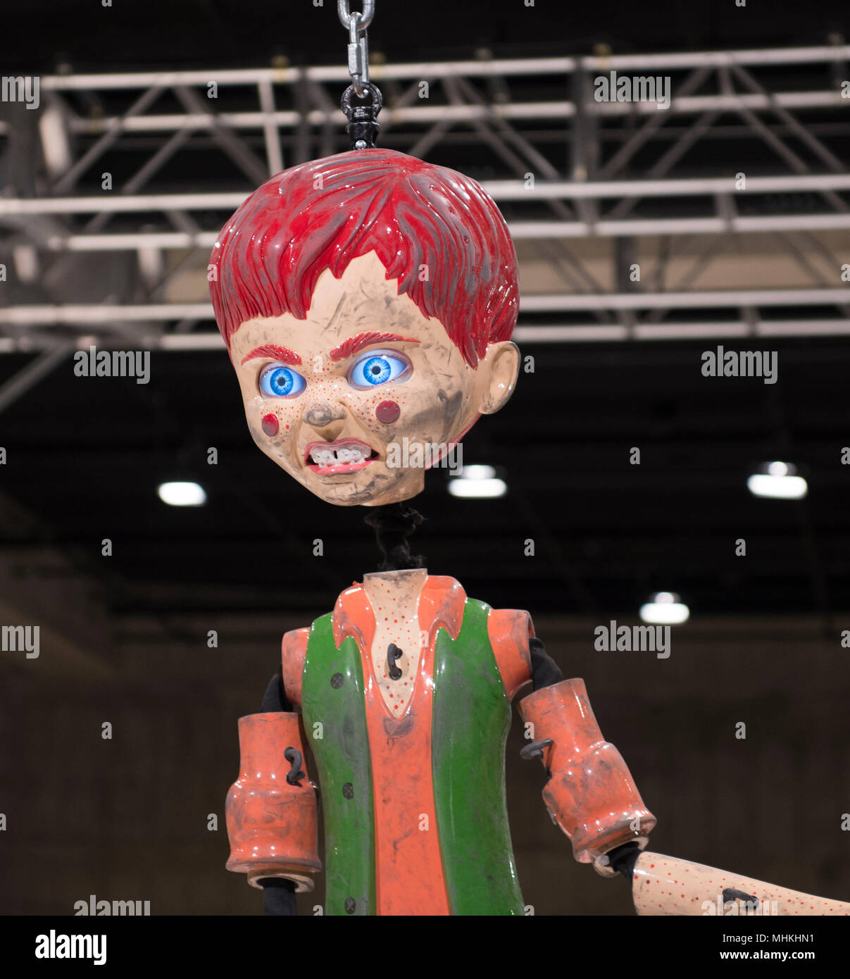 Tate Modern London, UK. 2 May, 2018. Colored Sculpture by American ...