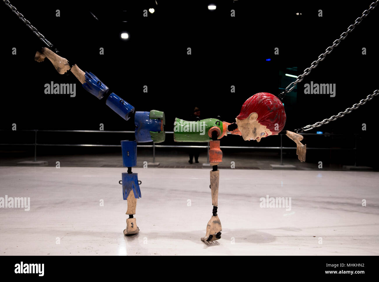 Tate Modern London, UK. 2 May, 2018. Colored Sculpture by American ...