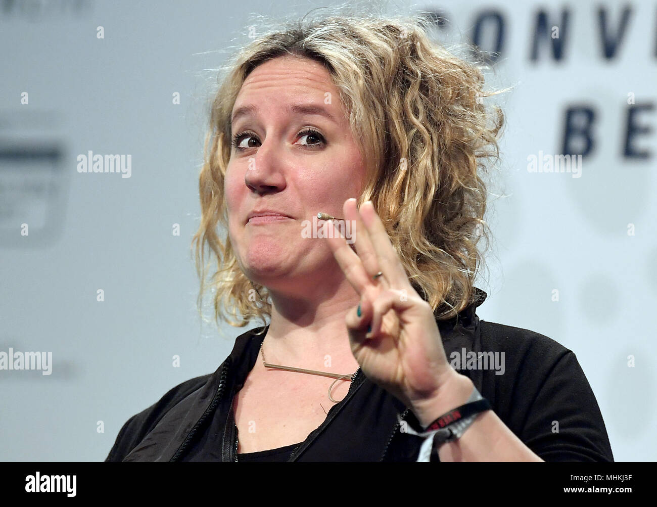 02 May 2018, Germany, Berlin: The American media and social scientist ...