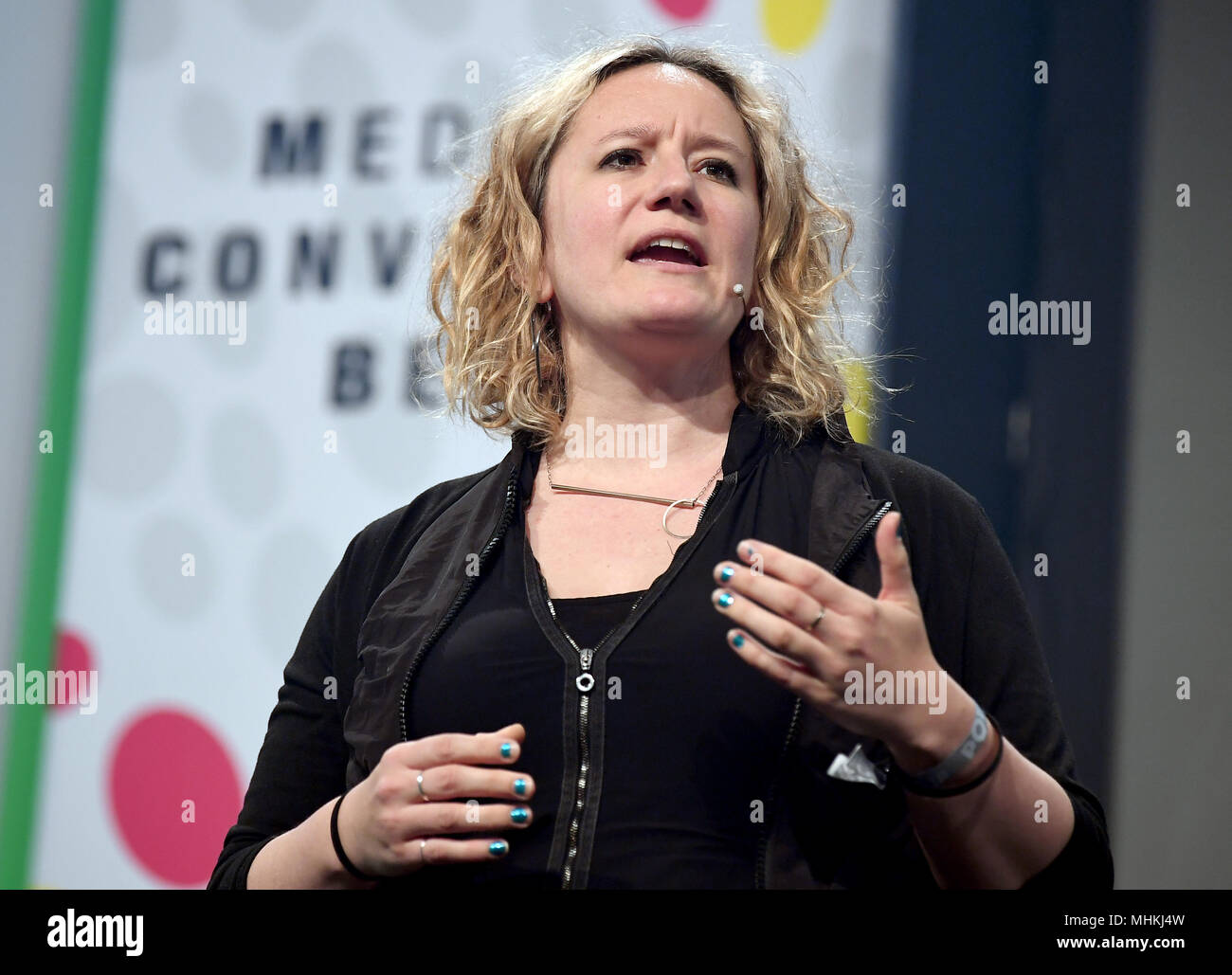 02 May 2018, Germany, Berlin: The American media and social scientist ...