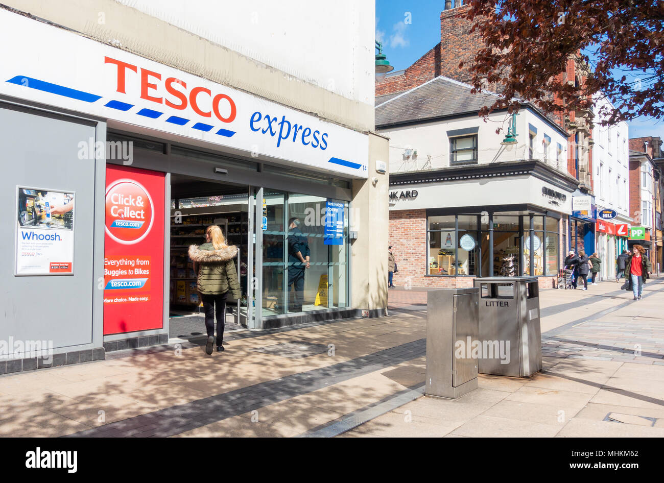 Tesco Express store in Middlesbrough, north east England, UK Stock ...