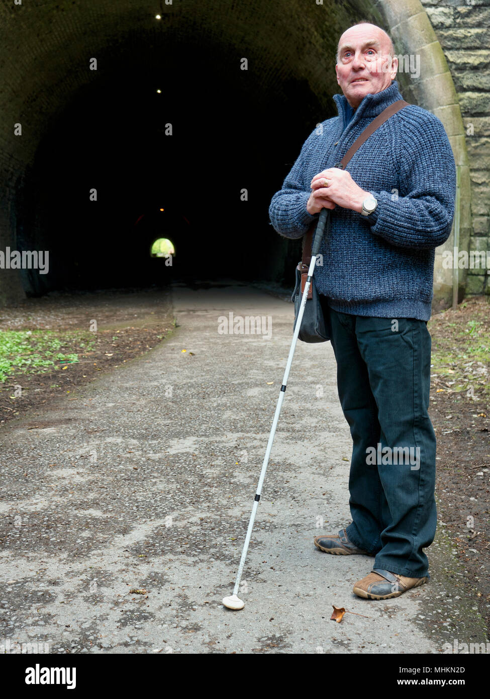 Ashbourne, UK. 2nd May, 2018. Blind British Armed Forces veteran Simon ...
