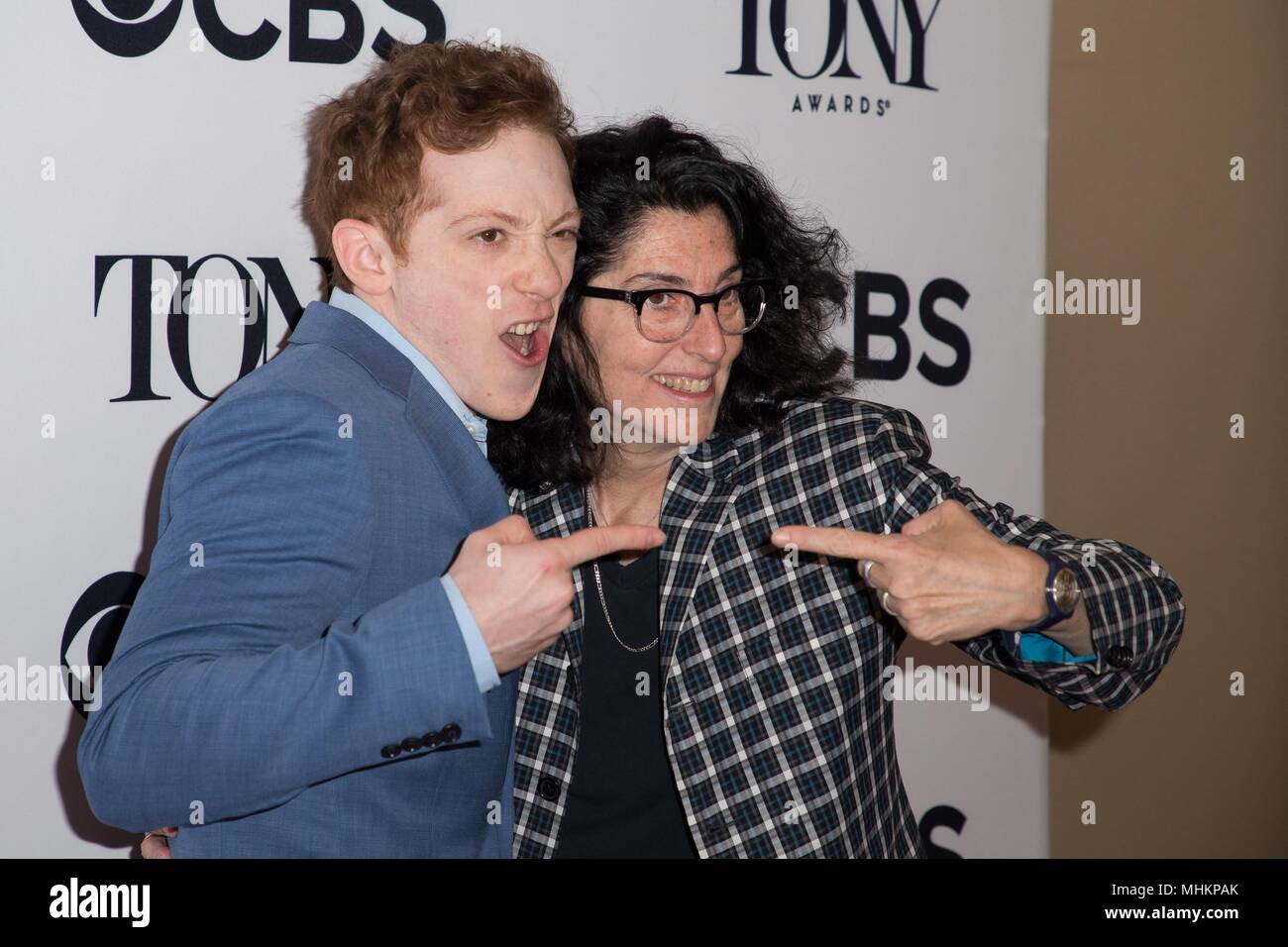 New York, NY, USA. 1st May, 2018. Ethan Slater, Tina Landau at arrivals ...