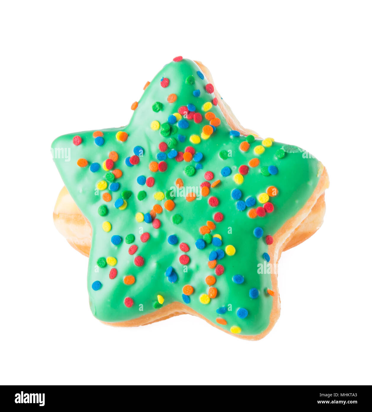 donut. star shape donut on background Stock Photo - Alamy