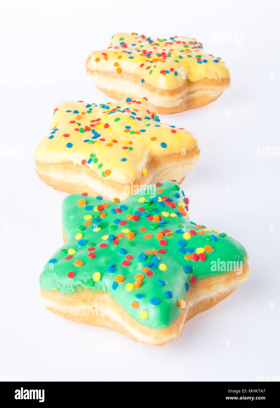 donut. star shape donut on background Stock Photo - Alamy