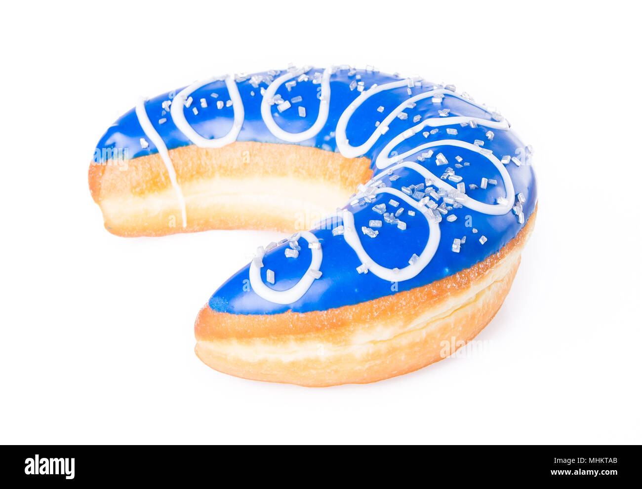donut. moon shape donut on background Stock Photo - Alamy