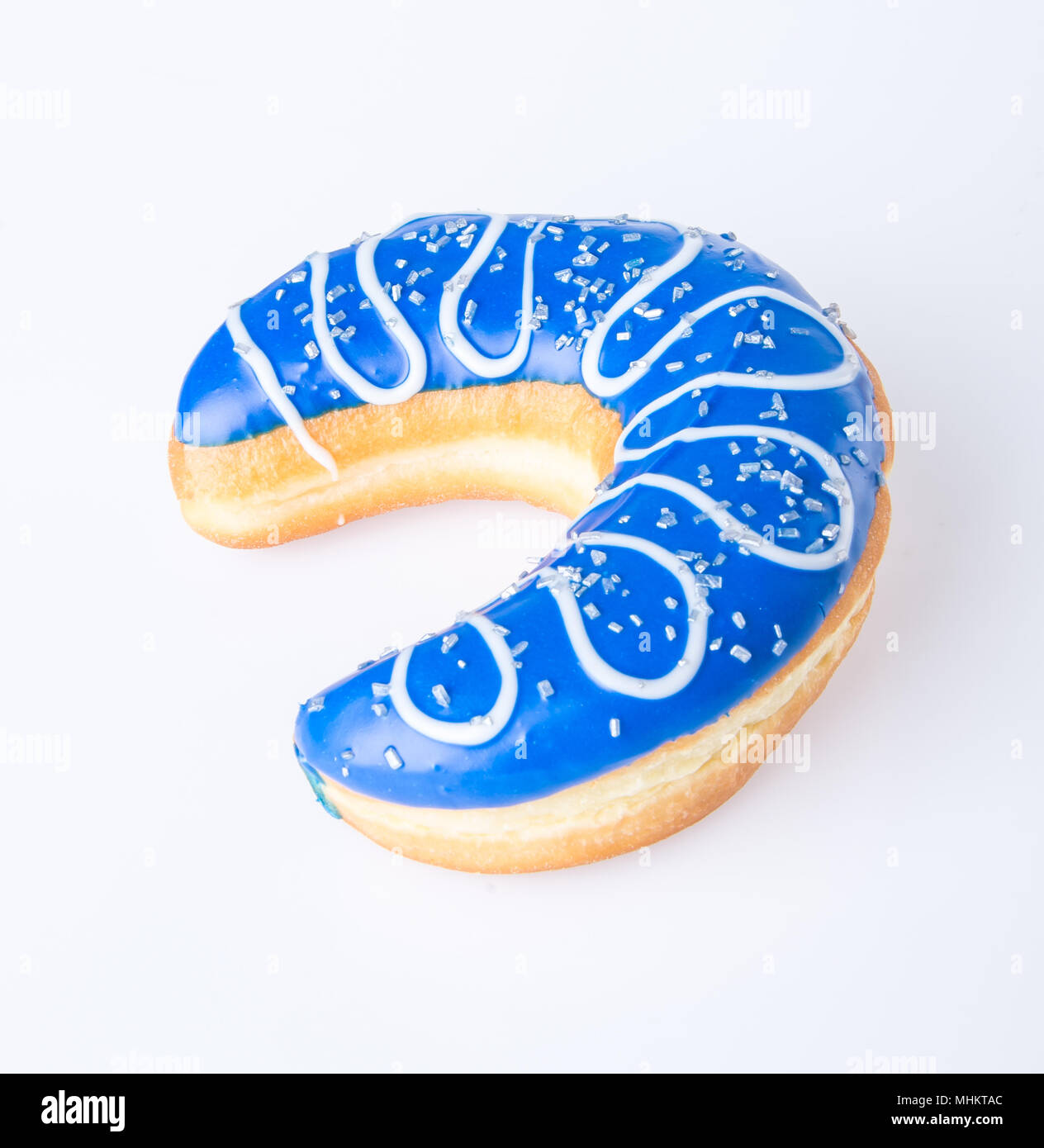 donut. moon shape donut on background Stock Photo - Alamy