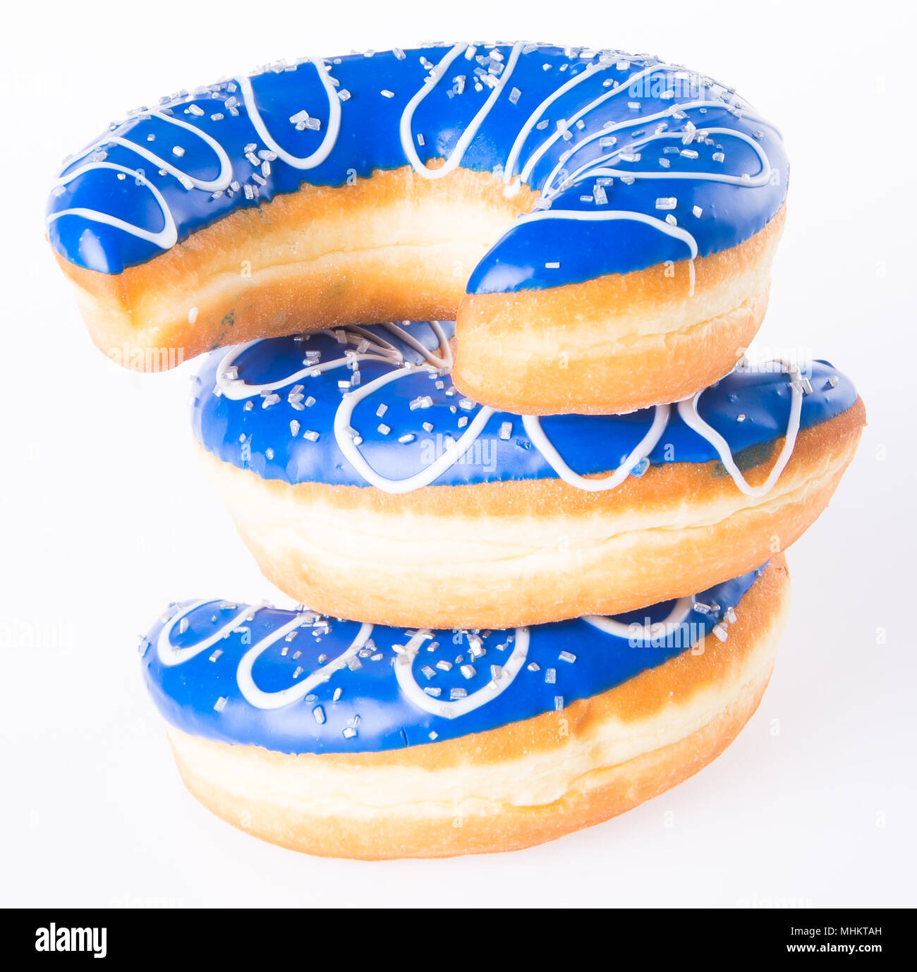 donut. moon shape donut on background Stock Photo - Alamy